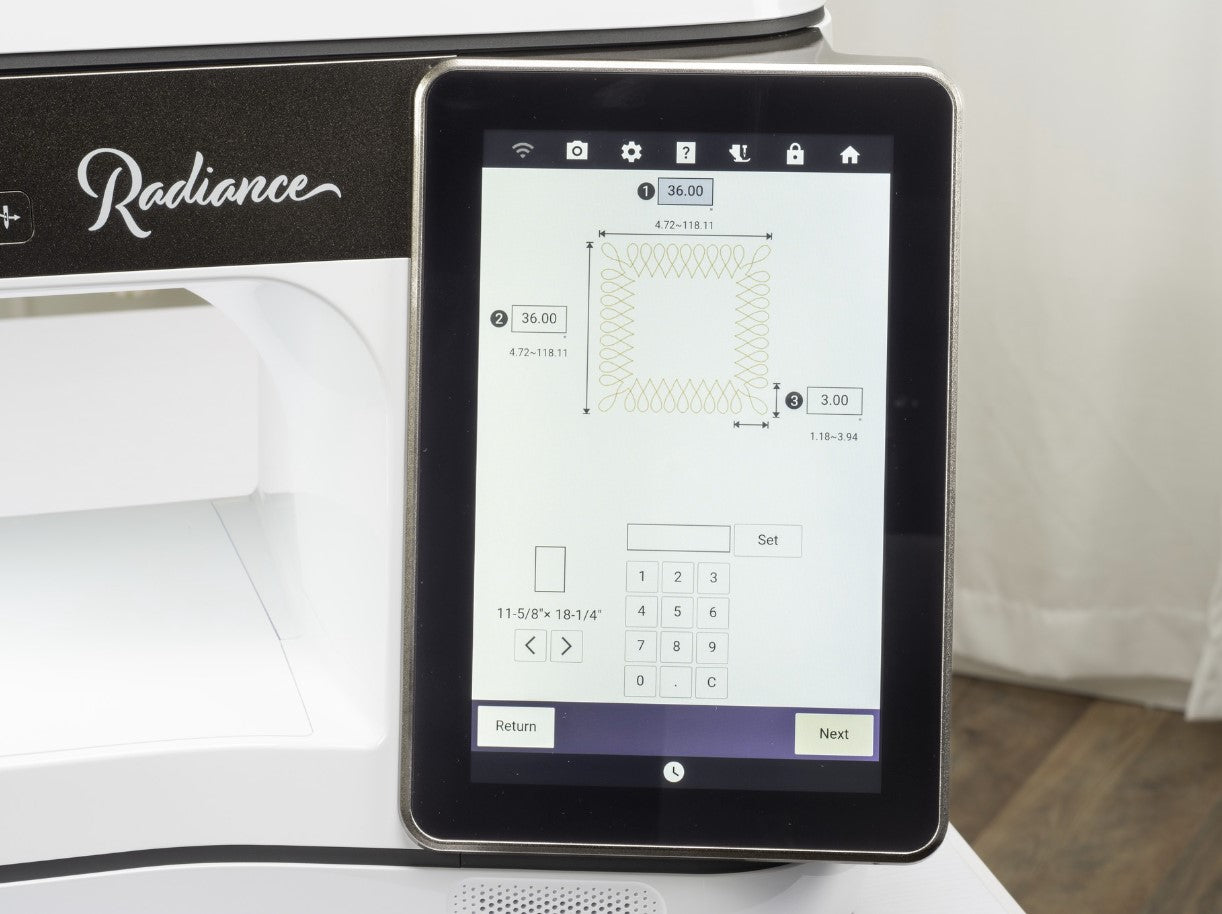 Baby Lock Radiance NEW embroidery, sewing, and quilting machine!